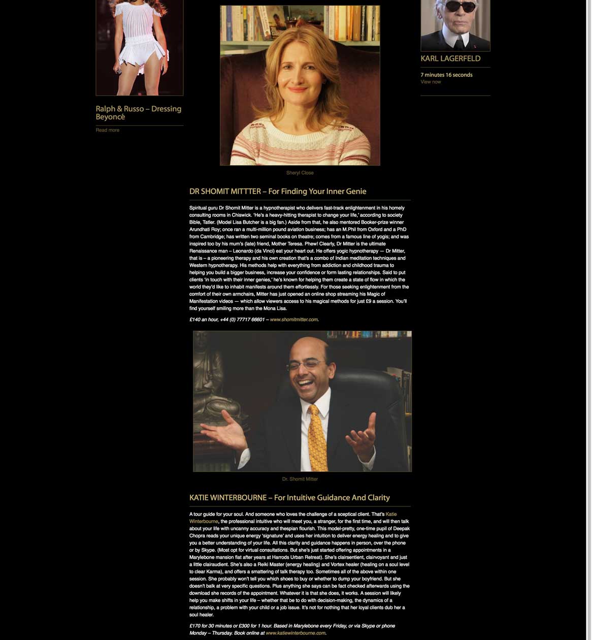 Best in London – the people who really matter - The Luxury Channel ...